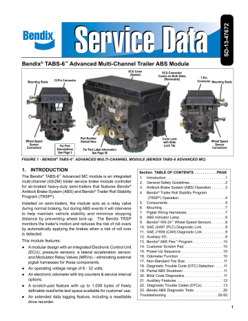Bendix SD-13-47672 MULTI-CHANNEL TABS-6 ADVANCED Service Data Sheet ...