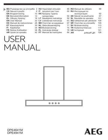 AEG DPE4941M Einbau-Dunstabzugshauben Manual de utilizare | Manualzz