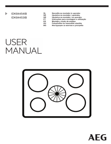 AEG IDK84453IB ComboHob Manual de usuario | Manualzz