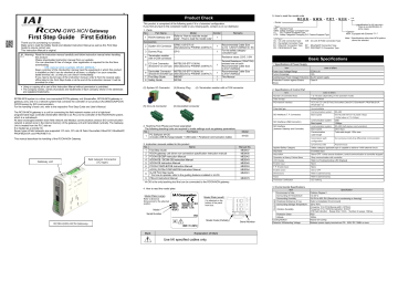 IAI America RCON-GWG-NCN First Step Guide | Manualzz