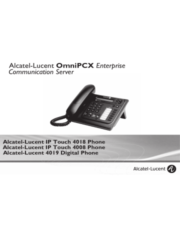 Alcatel-Lucent IP Touch 4008 Bedienungsanleitung | Manualzz