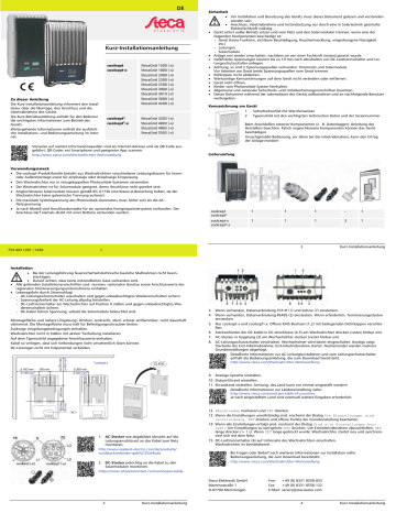 STECA coolcept StecaGrid 3000-x Installationsanleitung | Manualzz