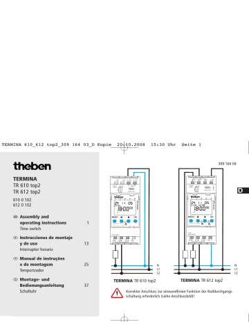 THEBEN TR 610 top2 Benutzerhandbuch | Manualzz