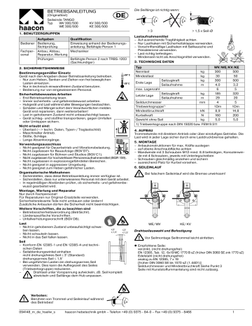 haacon KV 500 Bedienungsanleitung | Manualzz