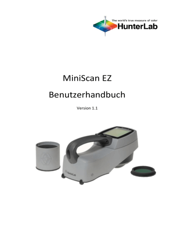 HunterLab Miniscan EZ Benutzerhandbuch | Manualzz