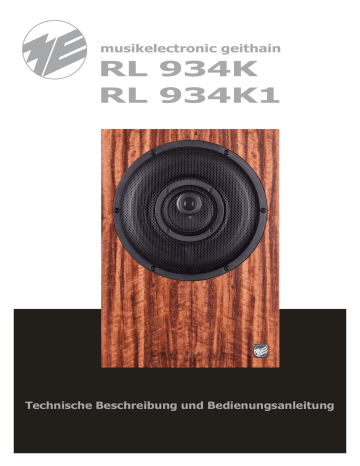 musikelectronic geithain RL 934K Technische Beschreibung Und ...