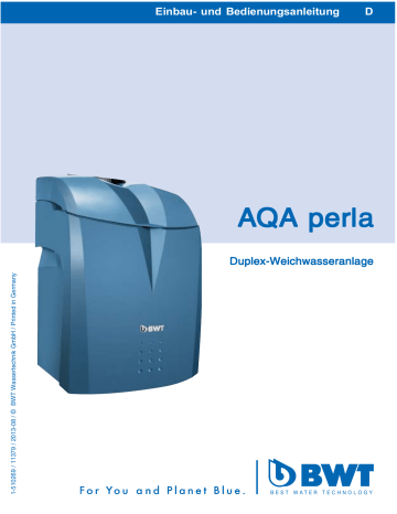 BWT AQA perla Einbauanleitung Und Bedienungsanleitung | Manualzz
