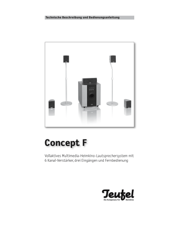 Teufel Concept F Bedienungsanleitung | Manualzz