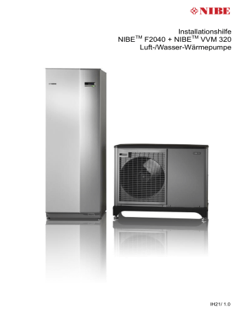 Nibe F2040 serie, VVM 320 Installationshilfe | Manualzz
