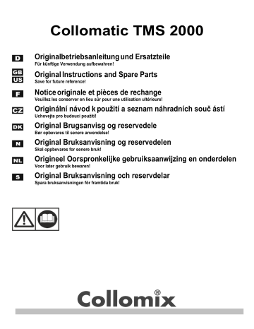 Collomix Collomatic TMS 2000 Originalbetriebsanleitung | Manualzz