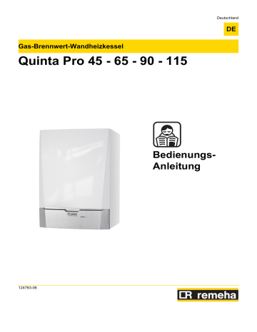 REMEHA Quinta Pro 45 Bedienungsanleitung | Manualzz