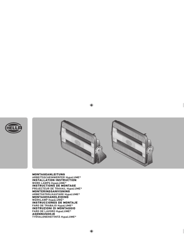 Hella HypaLUME, HypaLUME 24V DC, HypaLUME 48V DC Montageanleitung ...