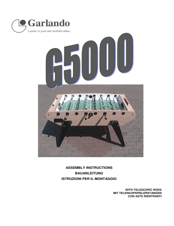Garlando G5000 Bauanleitung | Manualzz