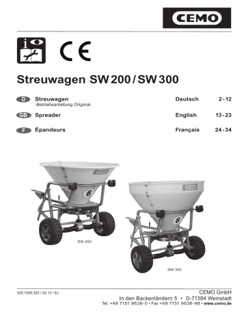 CEMO SW200, SW300 Betriebsanleitung | Manualzz