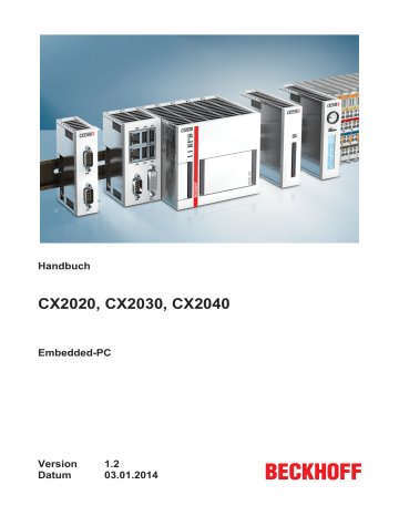 Beckhoff CX2030 Benutzerhandbuch | Manualzz