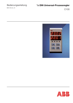 ABB C100 - Bedienungsanleitung | manualzz.com