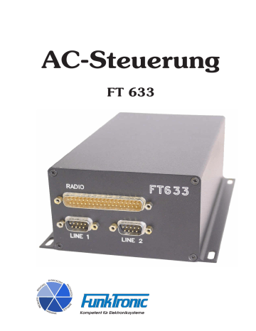 FunkTronic FT633 WZW-ÜLE Bedienungsanleitung | Manualzz
