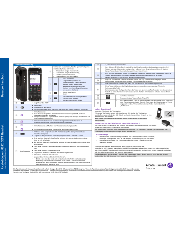 Alcatel-Lucent 8242 DECT Handset Benutzerhandbuch | Manualzz