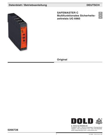 Dold UG 6960 Betriebsanleitung | Manualzz
