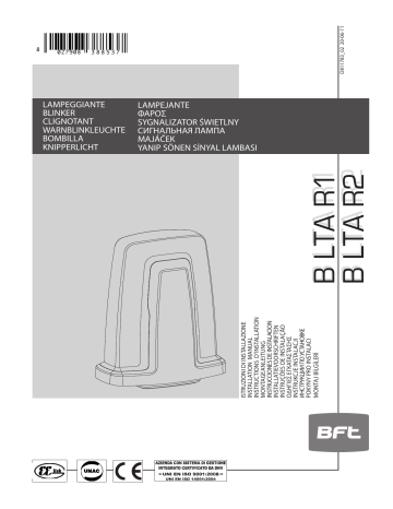 BFT B LTA R1, B LTA R2 Montageanleitung | Manualzz