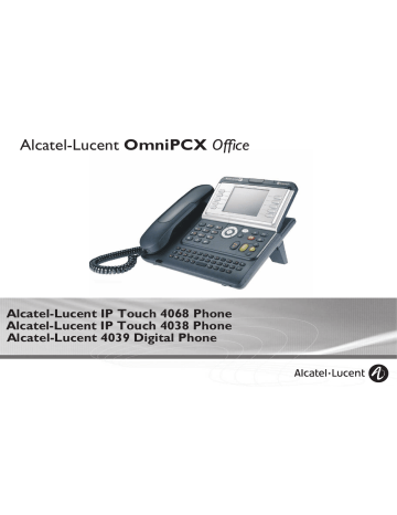 Alcatel-Lucent IP Touch 4068 Benutzerhandbuch | Manualzz