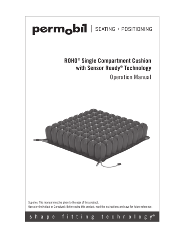 Permobil ROHO Bedienungsanleitung | Manualzz