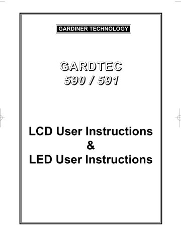 GARDINER TECHNOLOGY GARDTEC 590 User Instructions | Manualzz