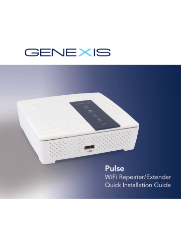 Genexis Pulse Quick Installation Manual | Manualzz