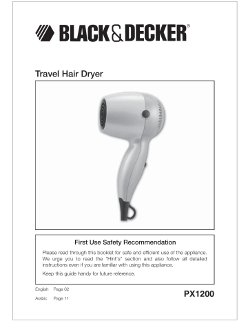 Black & Decker PX1800 Instruction Manual | Manualzz