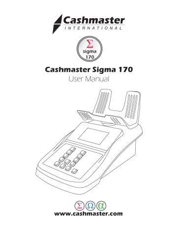 Cashmaster Sigma 170 User Manual | Manualzz