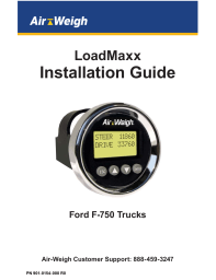 Air Weigh LoadMaxx - User manual, Installation manual, Quick Reference ...
