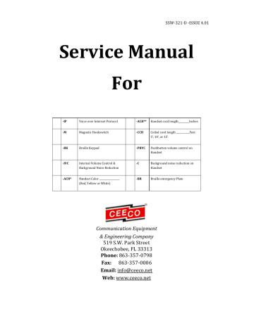 CEECO SSW-321-D Service Manual | Manualzz