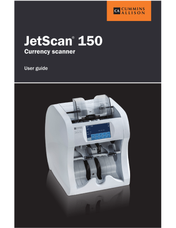 CUMMINS ALLISON JetScan 150 User Manual | Manualzz