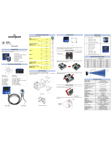Datasensor SVS1 Quick Manual | Manualzz