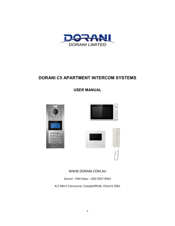 Dorani Limited C5 User Manual | Manualzz