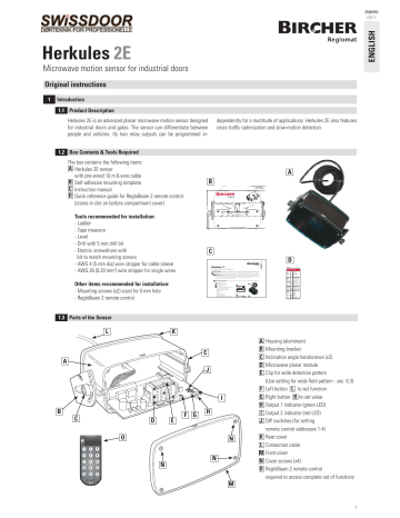 Bircher Reglomat Herkules 2E Original Instructions Manual | Manualzz