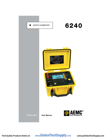 AEMC 6240 User Manual | Manualzz