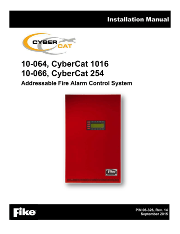 Fike CyberCat 254 Installation Manual | Manualzz