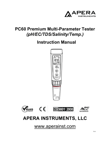 Apera Instruments PC60 Instruction Manual | Manualzz