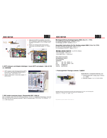 Doli EDC 120 Assembly Instruction | Manualzz