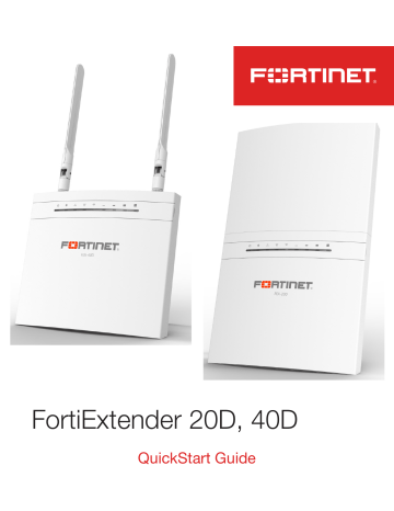 Fortinet FortiExtender 40D Quick Start Manual | Manualzz