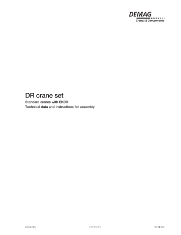 DEMAG DR Series Technical Data And Instructions For Assembly | Manualzz