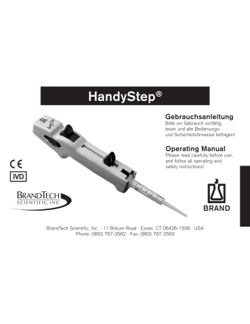 BRAND handystep Operating Manual | Manualzz