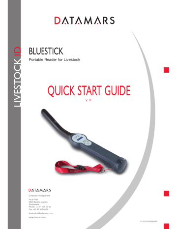 Datamars BLUESTICK Quick Start Manual | Manualzz