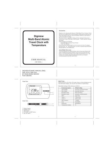 Digiview RC304EL User Manual | Manualzz