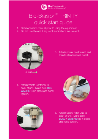 Bio-Therapeutic Bio-Brasion Trinity Quick Start Manuals | Manualzz