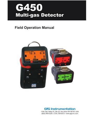 GfG Instrumentation G450 Operation Manual | Manualzz