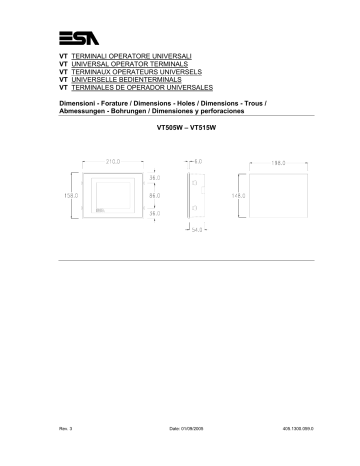ESA VT505W, VT515W Manual | Manualzz