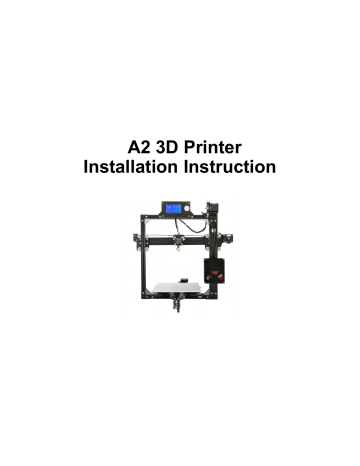 Anet A2 Installation Instruction | Manualzz