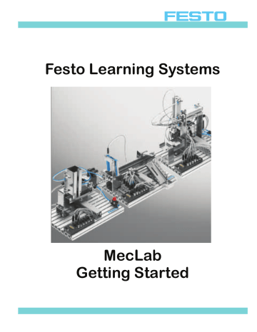 Festo MecLab Getting Started | Manualzz